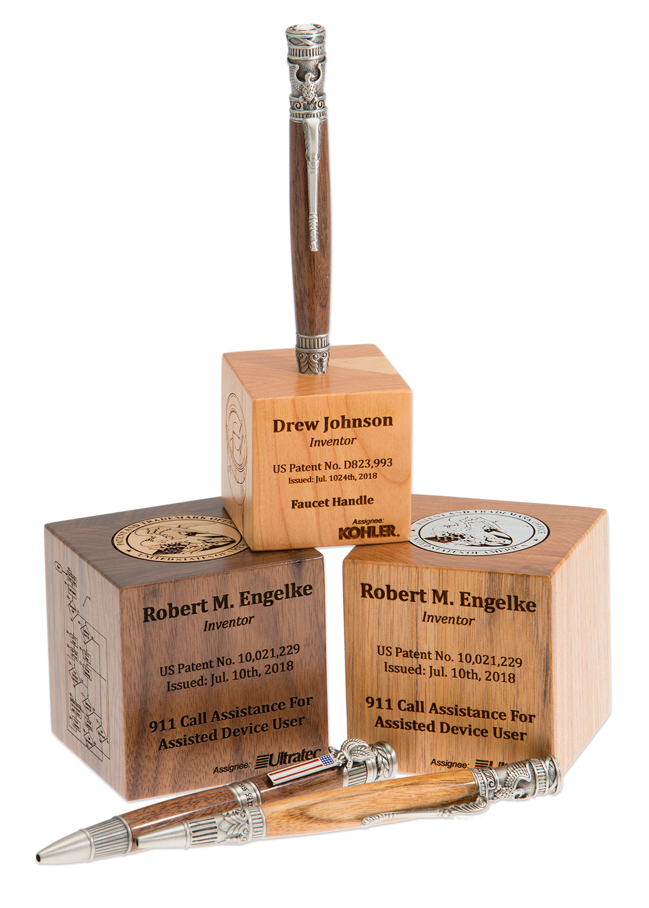 Inventor's Cube | Patent Recognition | Inventor Awards & Plaques | Pat ...